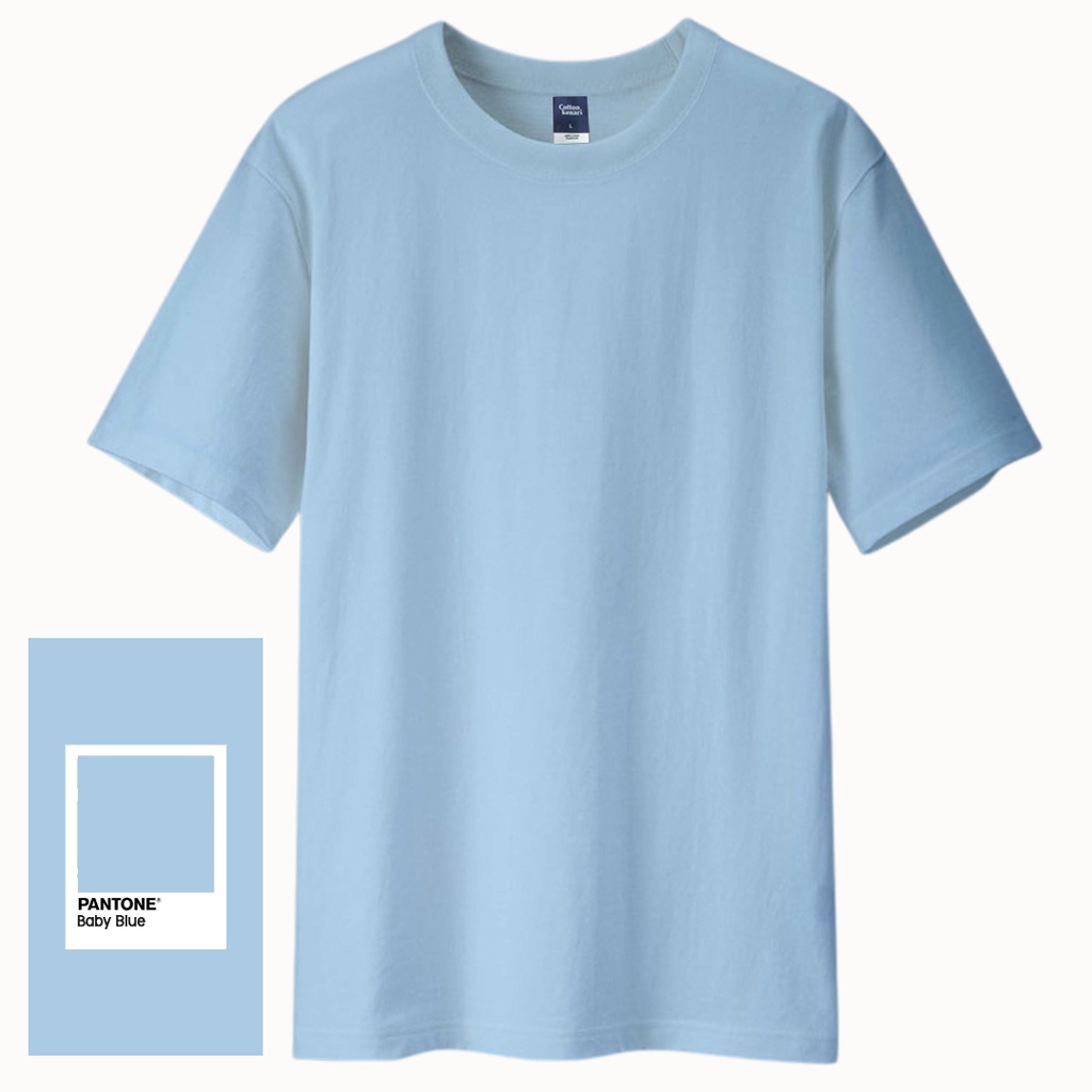 Jual KAOS BASIC - BABY BLUE [ COTTON COMBED 30s OEKO-TEX]| Kaos Polos ...