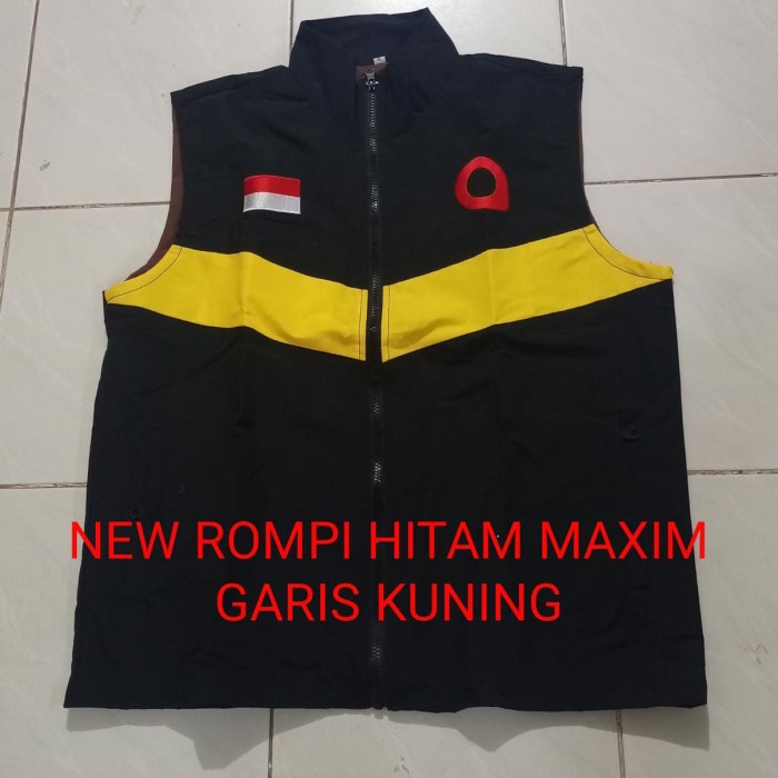 Jual Romp Rompi Hitam Garis Kuning Rompi Hitam Plat Kuning Maxim ...