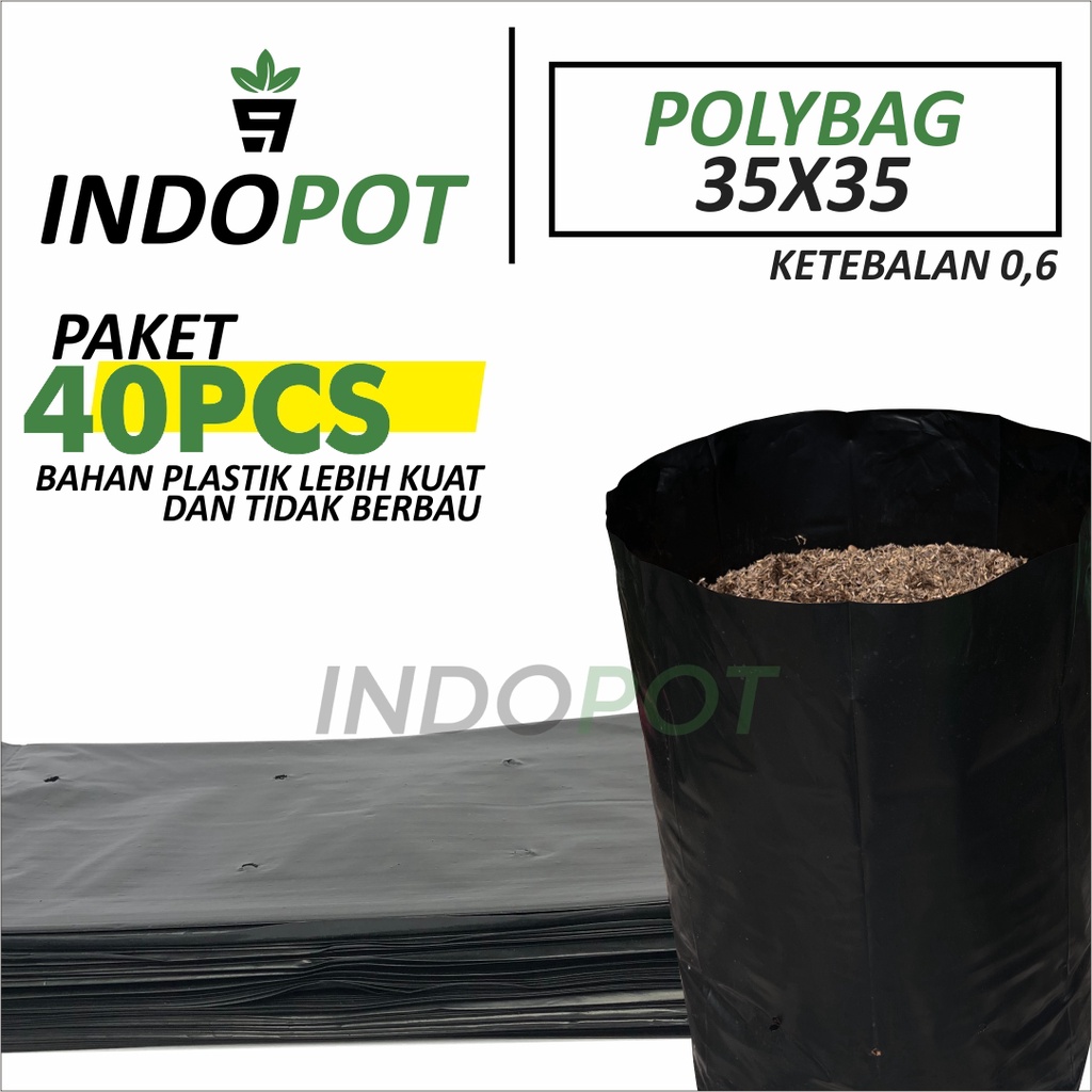 Jual (40pcs) Paket Polybag Besar Ukuran 35x35 Tebal 0,6mm | Shopee ...