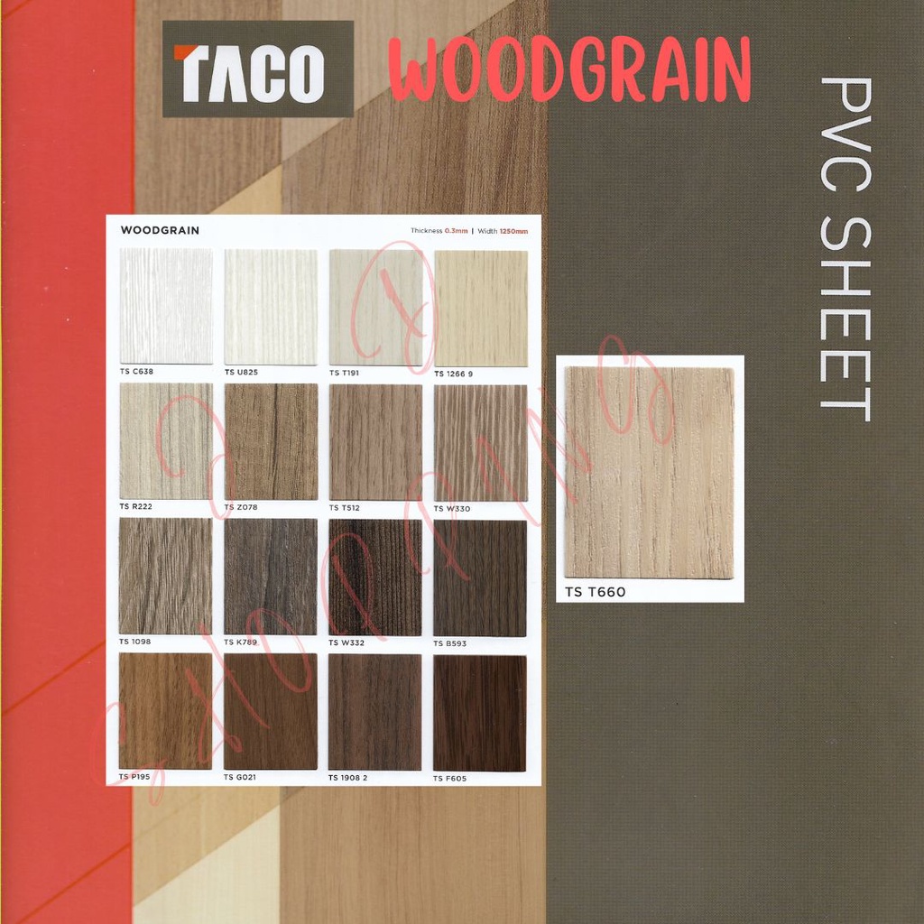 Jual Taco Sheet Woodgrain 3 - PVC Sheet Woodgrain 3 | Shopee Indonesia