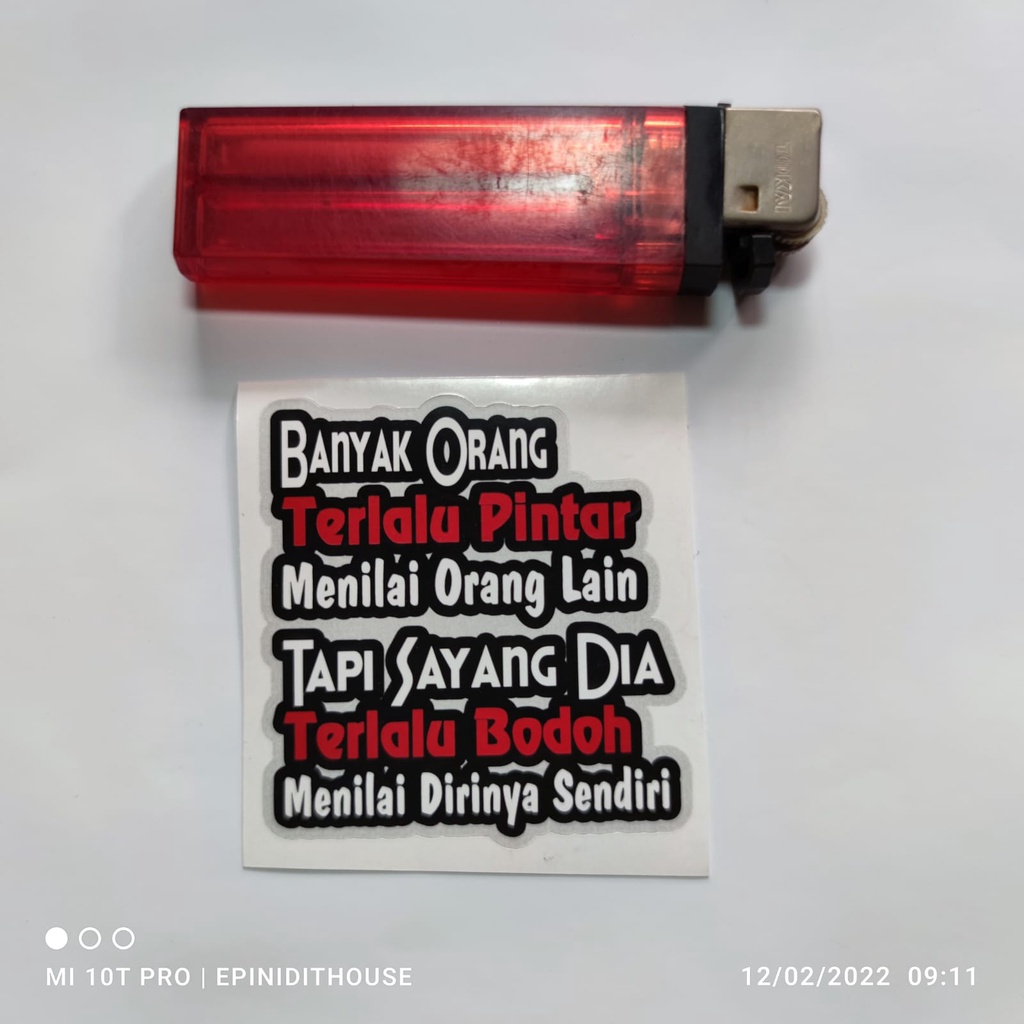 Jual Stiker Pintar Menilai Orang Kata Lucu Humor Viral Plesetan Meme ...