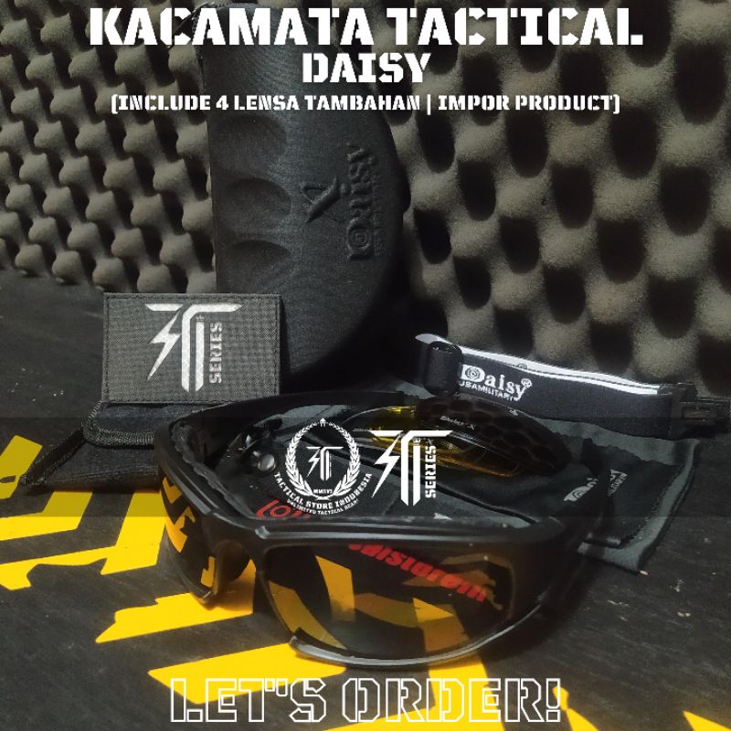 Jual Kacamata Tactical Daisy X7 Impor / Kaca mata tactical X7 | Shopee Indonesia