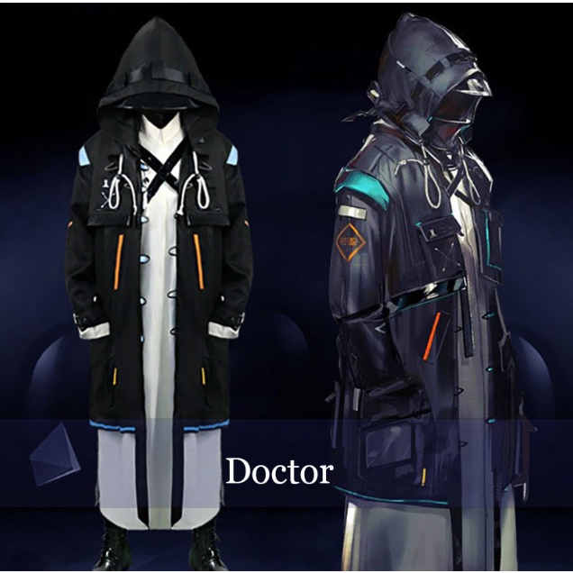 Jual Game Arknights Doctor Cosplay Costume Adult Unisex Full Sets ...