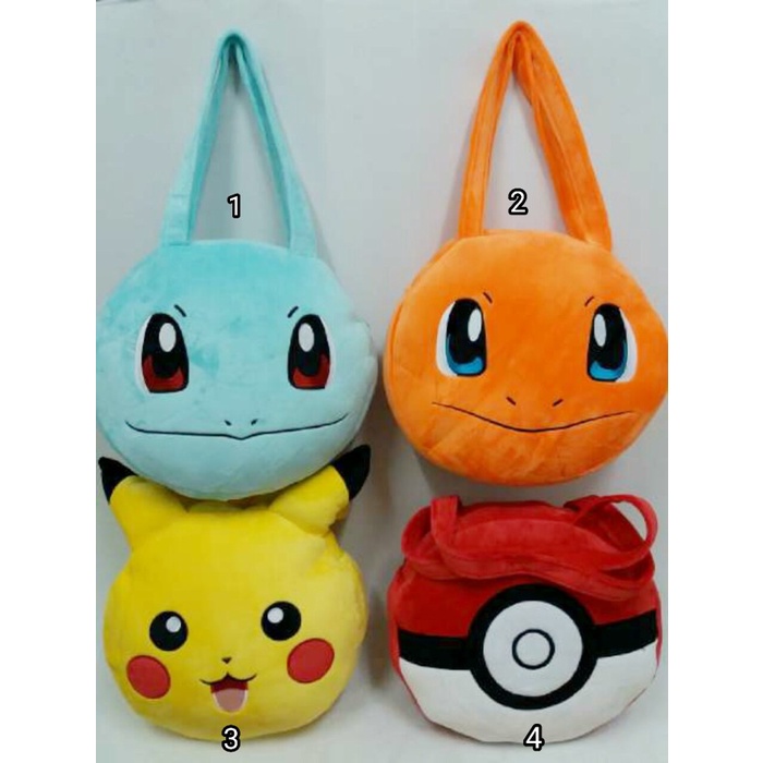 Jual Harga Gudang !! Import Tas Tenteng Boneka Pokemon Pikachu Pokeball ...