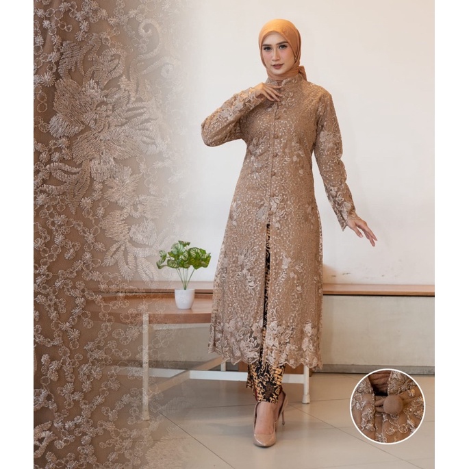 Jual SET LONG TUNIK KANCING SERIBU - SETELAN KEBAYA MODERN - KEBYA ...