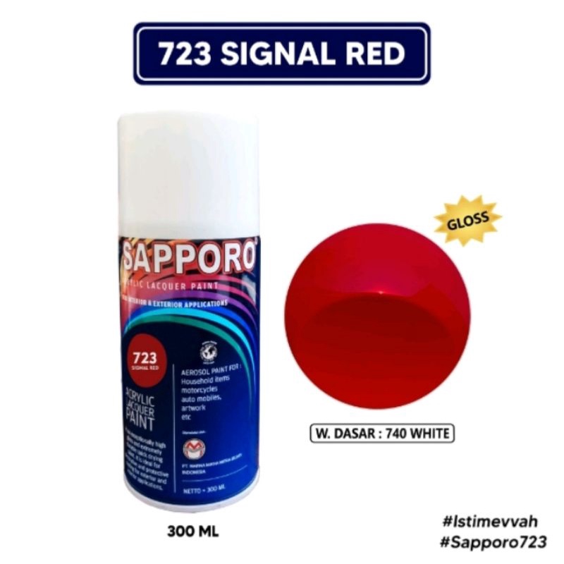Jual 723 Signal Red Saporo SAPPORO 150ml-300ml Merah Darah Tua Cat ...