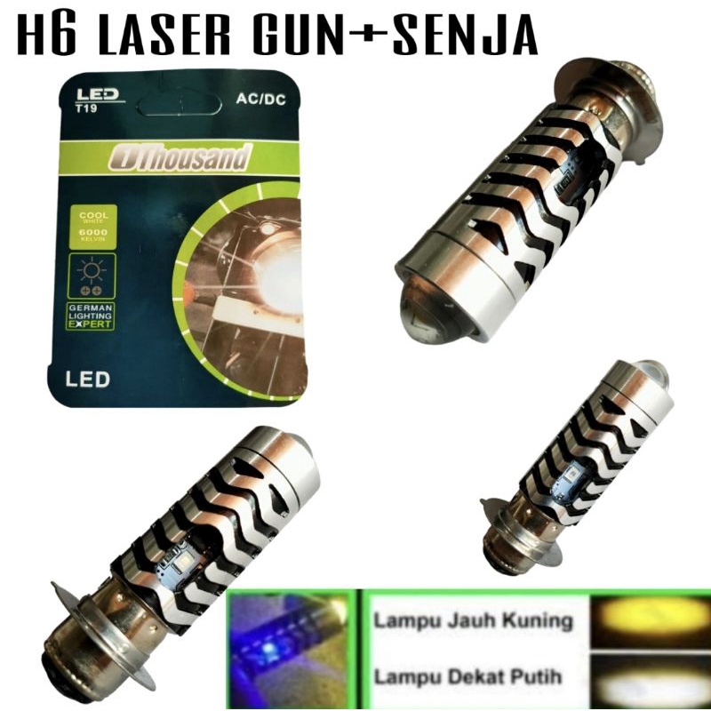 Jual Bohlam Led H6 Laser gun + senja 4841 | Shopee Indonesia