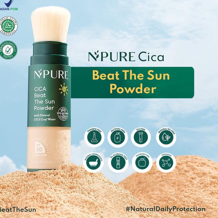 Jual New - NPURE Cica Beat The Sun Powder | Shopee Indonesia