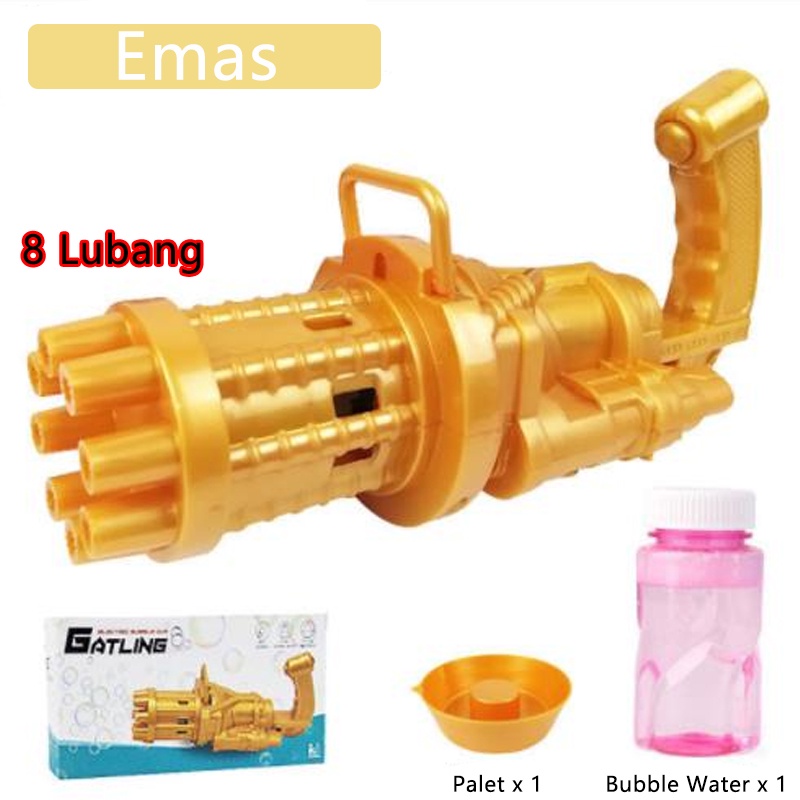 Jual BUILDHEART Pistol gelembung Gatling,15 Lubang Bubble Gun,Mainan ... Jual BUILDHEART Pistol gelembung Gatling,15 Lubang Bubble Gun,Mainan ...