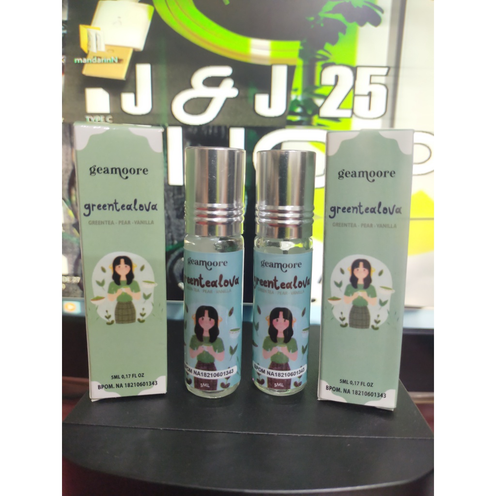 Jual Geamoore Greentea lova Parfum Wanita Addicted Series EDP - 6 ML ...