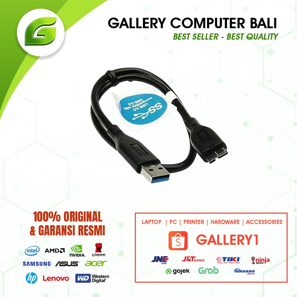 Jual ORIGINAL KABEL DATA HARDISK EKSTERNAL USB 3.0 | Shopee Indonesia