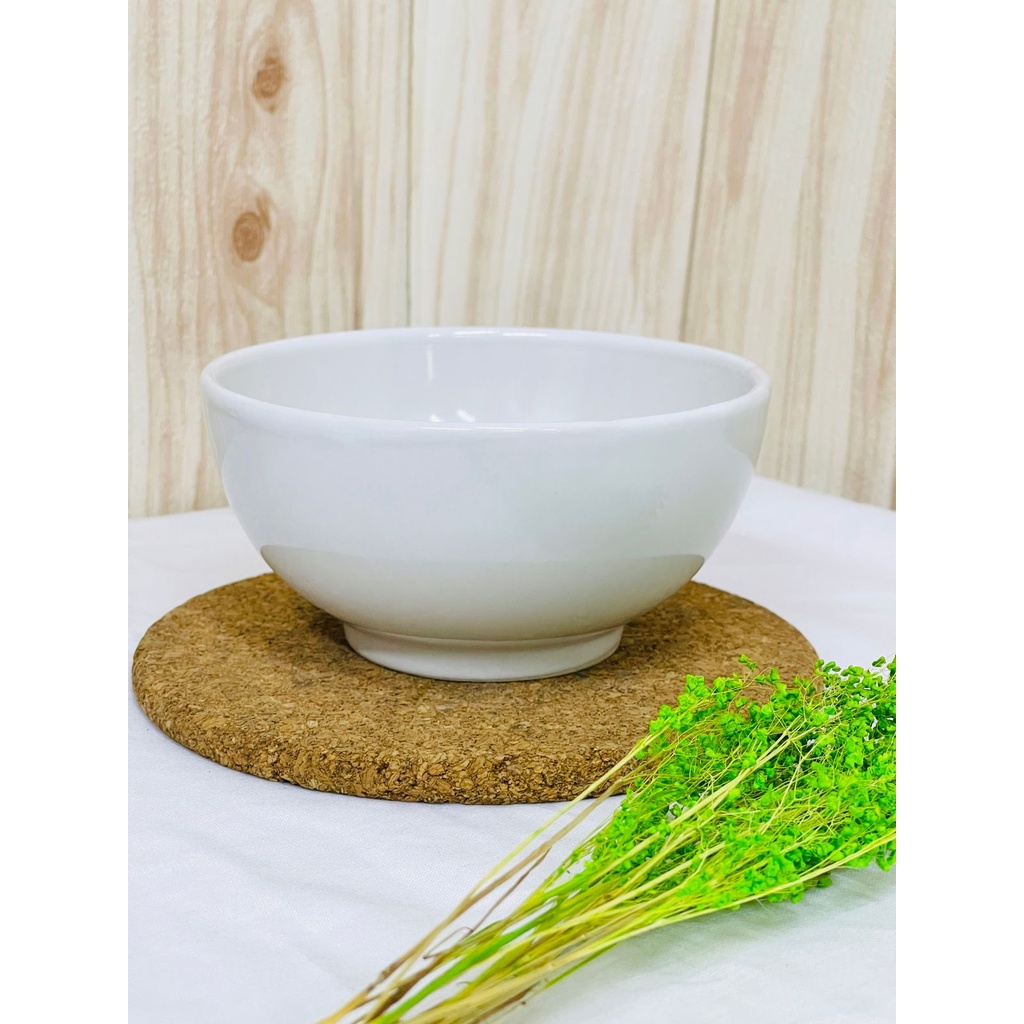 Jual Mangkok Makan Stoneware 15cm / Mangkuk Ramen Warna Putih Ukuran 6 ...