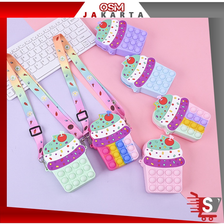 Jual OSM JKT T5639 Tas Pop it Ice Cream / Tas Pop It Cup Cake / Tas Pop ...