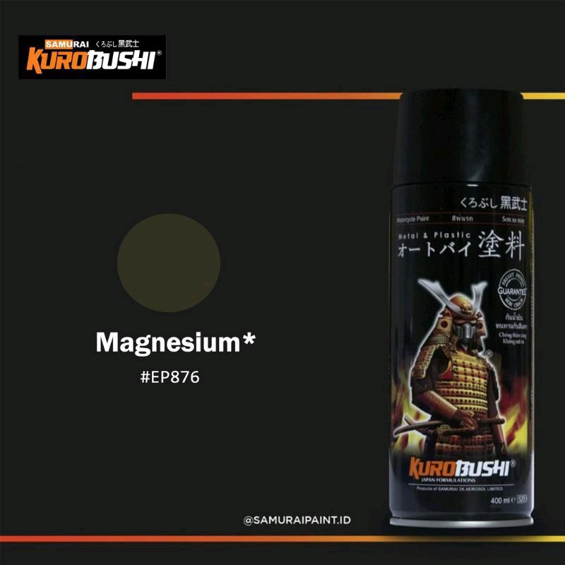 Jual Ep867 Magnesium samurai paint 400ml cat semprot pylox pilok pilox ...