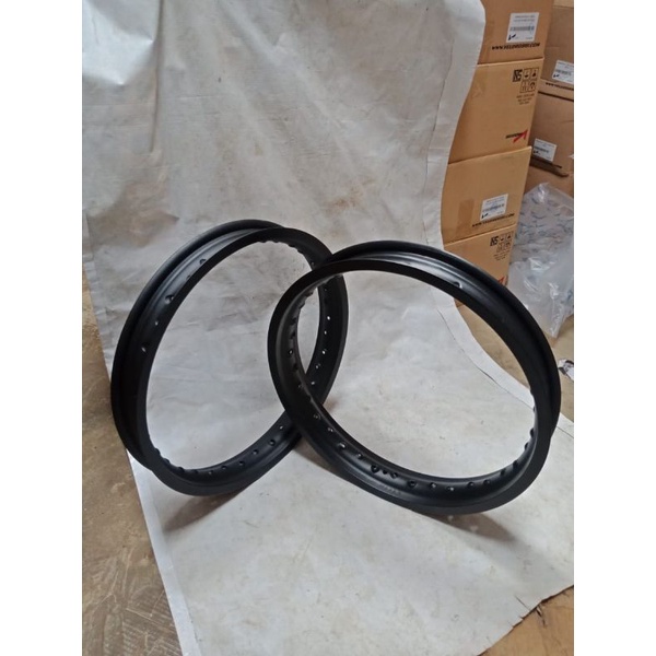 Jual velg rossi ring 14uk 185/215 warna hitam doff/kulit jeruk | Shopee ...