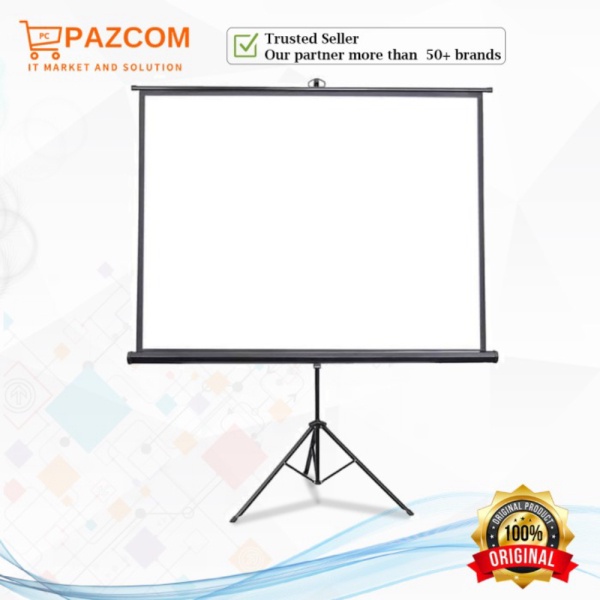 Jual Terbaru LAYAR TRIPOD SCREEN PROYEKTOR 96x96 Promo | Shopee Indonesia