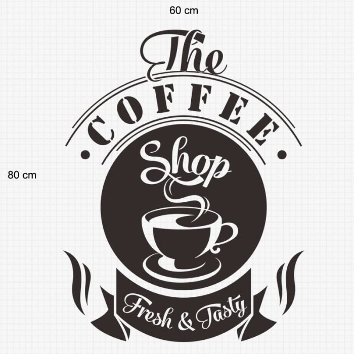 Jual STIKER MORNING COFFEE KOPI DINDING KACA TEMBOK KAFE CAFE WALL ...