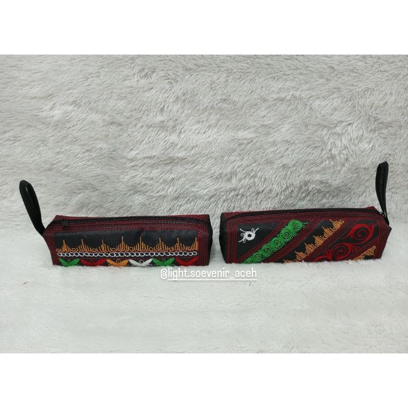 Jual Dompet Pensil Bordir Khas Aceh/Tempat Pensil Oleh-Oleh Khas Aceh | Shopee Indonesia
