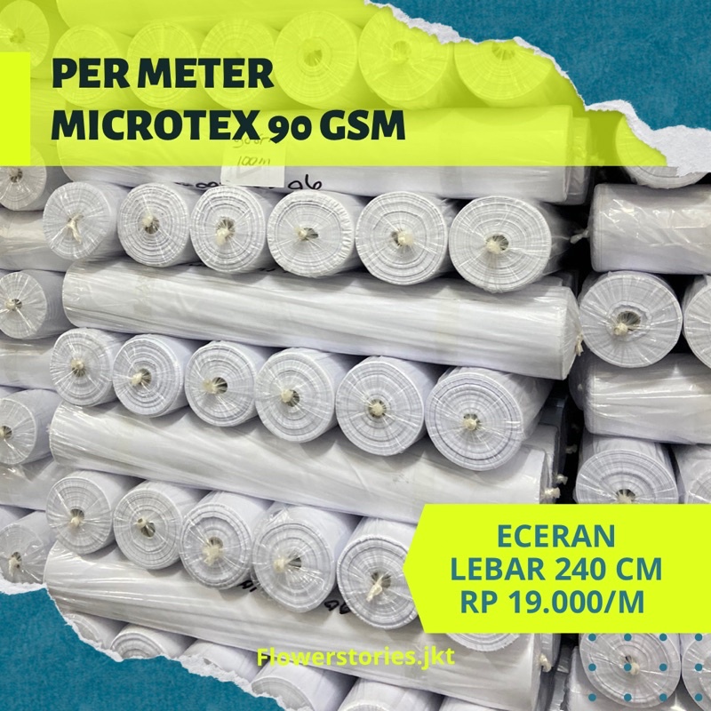 Jual Kain Putih Katun Microtex / Polymicro 90 gramasi / Backdrop / Seprei | Shopee Indonesia