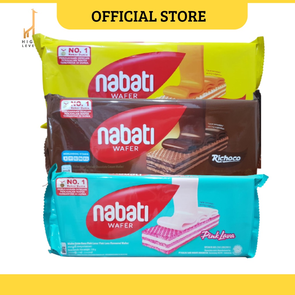 Jual Wafer Richeese Richoco Pink Lava Nabati 110 gr | Shopee Indonesia