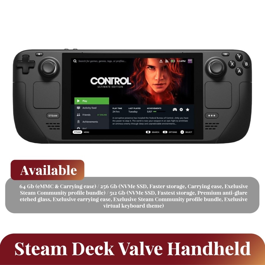 Jual Steam Deck Valve Handheld Portable PC Gaming | Shopee Indonesia