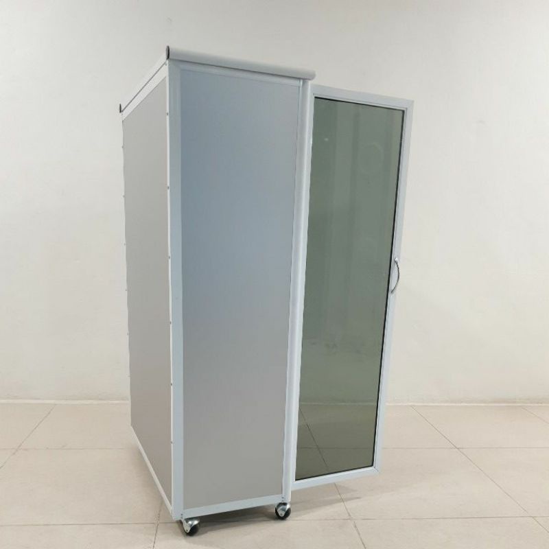 Jual LS13 ACP 80X38X128 w LEMARI RAK SEPATU 7 SUSUN ALUMINIUM PUTIH ...