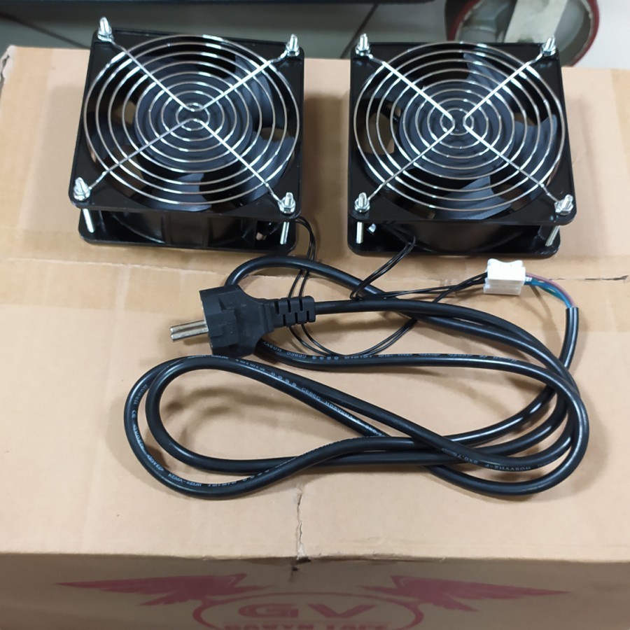 Jual Roof Fan/double fan for closed rack/wallmount rack server 220v ...