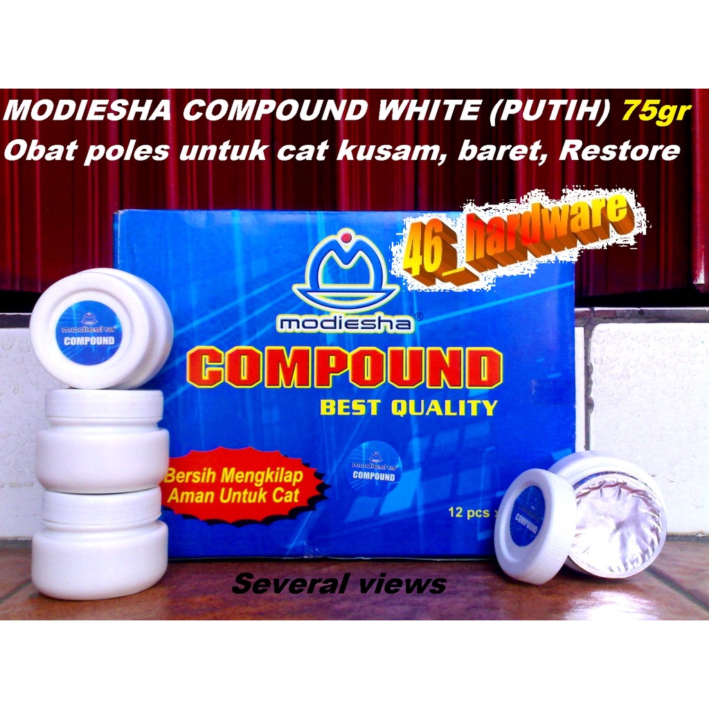 Jual MODIESHA COMPOUND WHITE PUTIH Obat Poles CAT Kusam BARET Gores 75 ...
