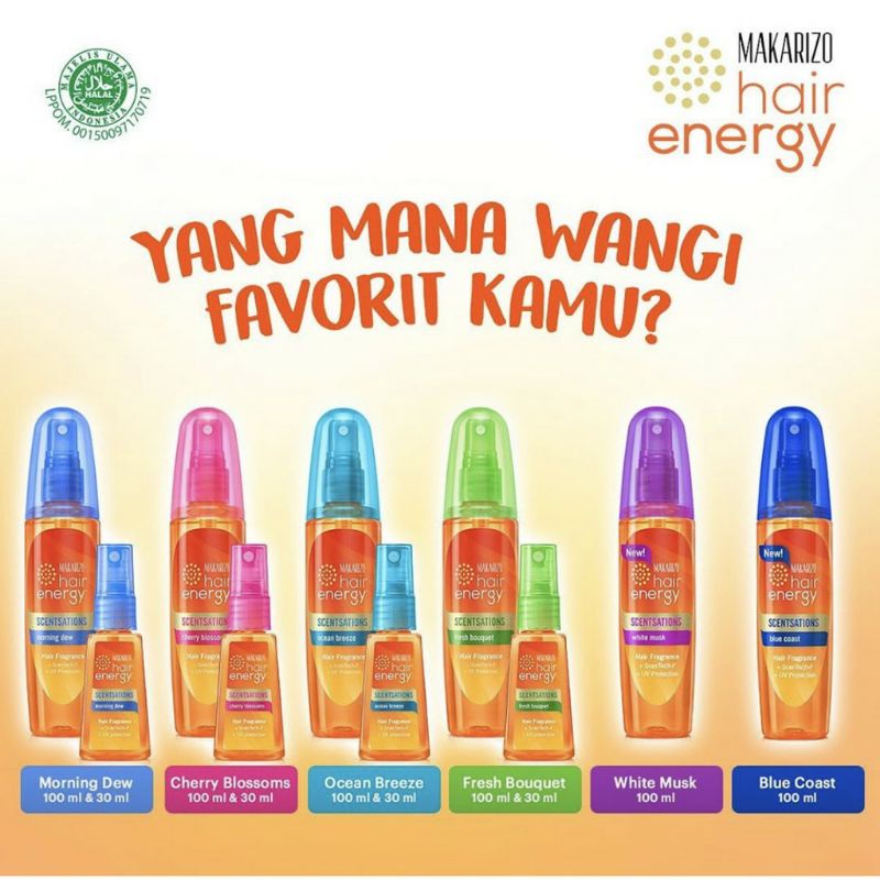 Jual ORIGINAL MAKARIZO HAIR FRAGRANCE ( PARFUM RAMBUT ) 30ML | Shopee ...
