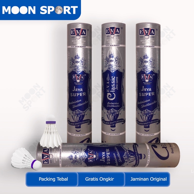 Jual Shuttlecock Eva Jaya Classic Biru Original | kok evajaya | kock ...