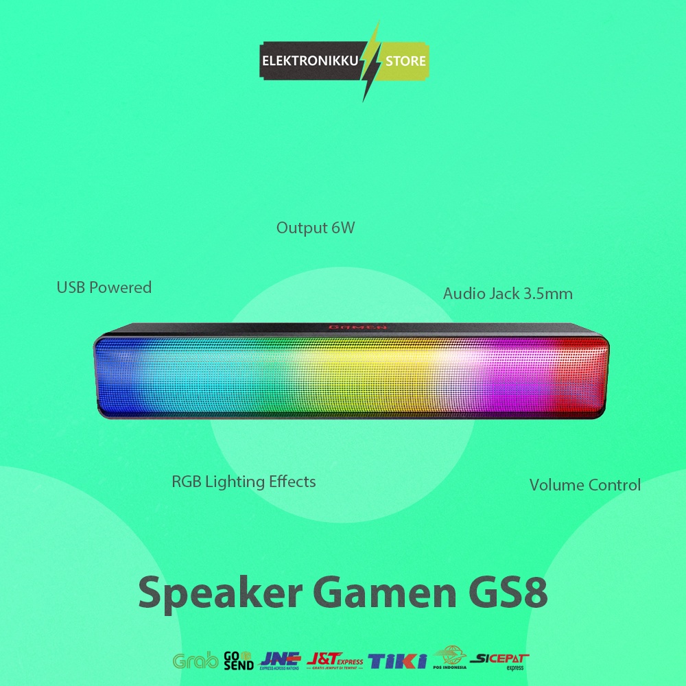 Jual Speaker Soundbar Gamen GS8 Gaming For Komputer PC Laptop Notebook ...