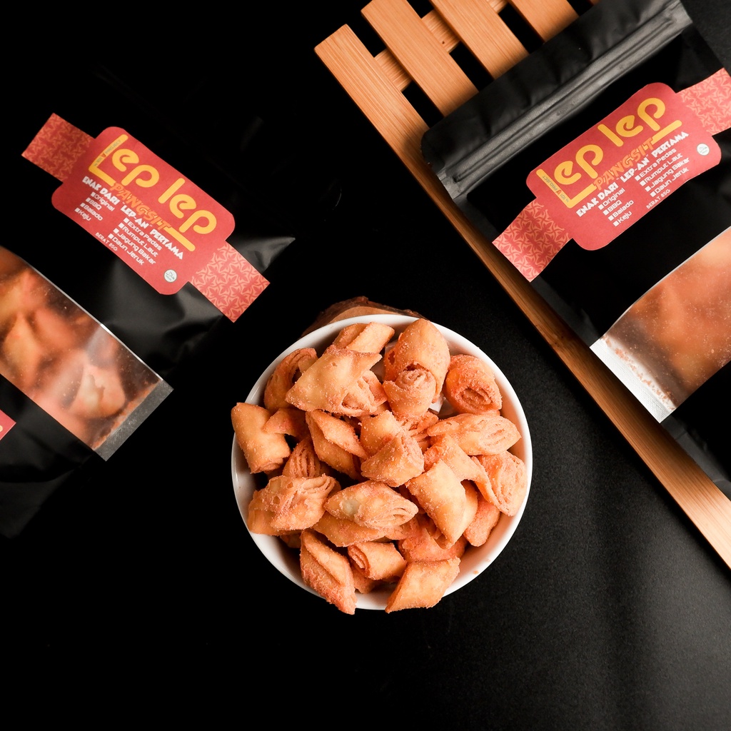 Jual LepLep - Keripik Pangsit Crispy 85g | Pangsit Goreng Gurih | Snack ...