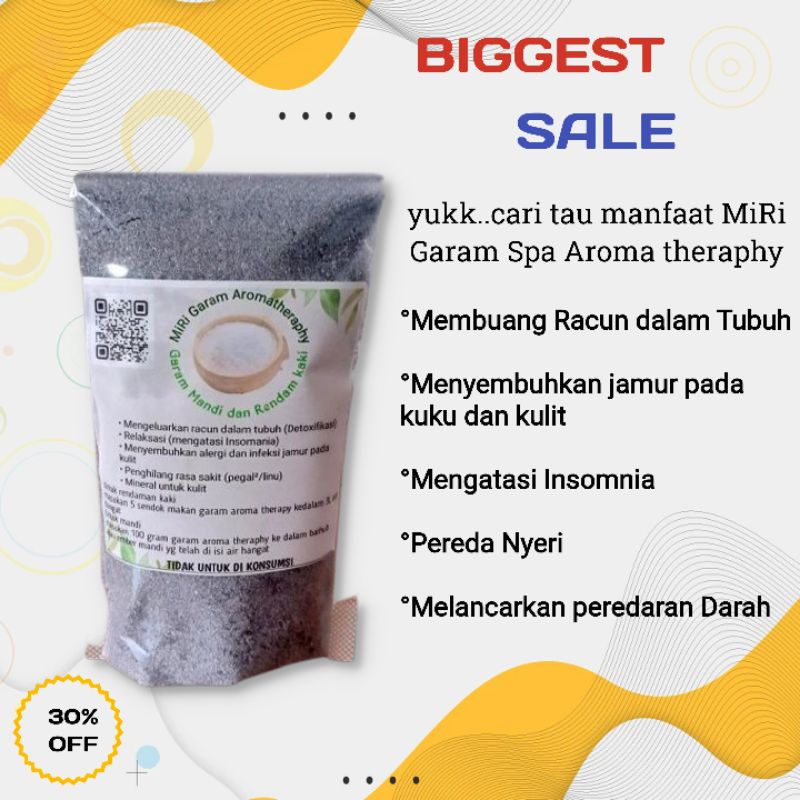 Jual MIRI GARAM MANDI SPA Aroma Lavender 200gr Bath Salt Rendam Kaki ...