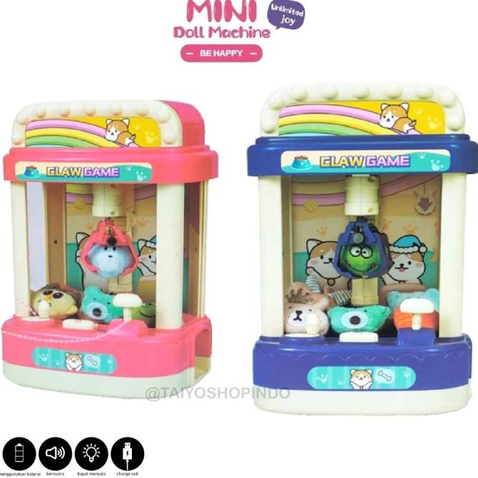 Jual Mainan Anak Mini Doll Machine Joy Claw Game Mesin Ambil Capit ...