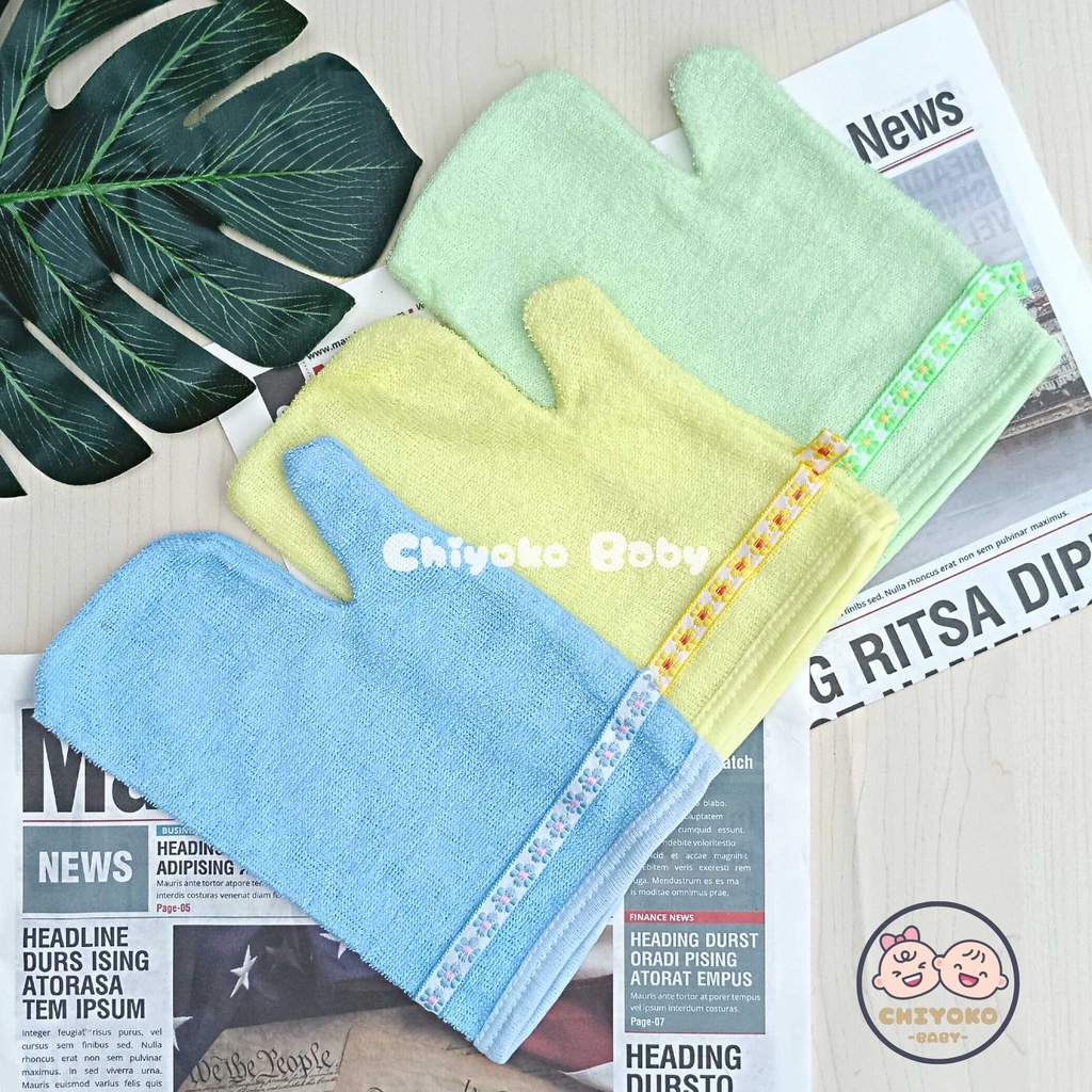 Jual 3 Pcs Waslap Bayi Lap Mandi Bentuk Jari Chiyoko Baby | Shopee ...