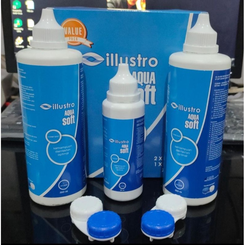 Jual Aquasoft Ilustro Cairan Pembersih Softlens Multipurpose | Shopee ...