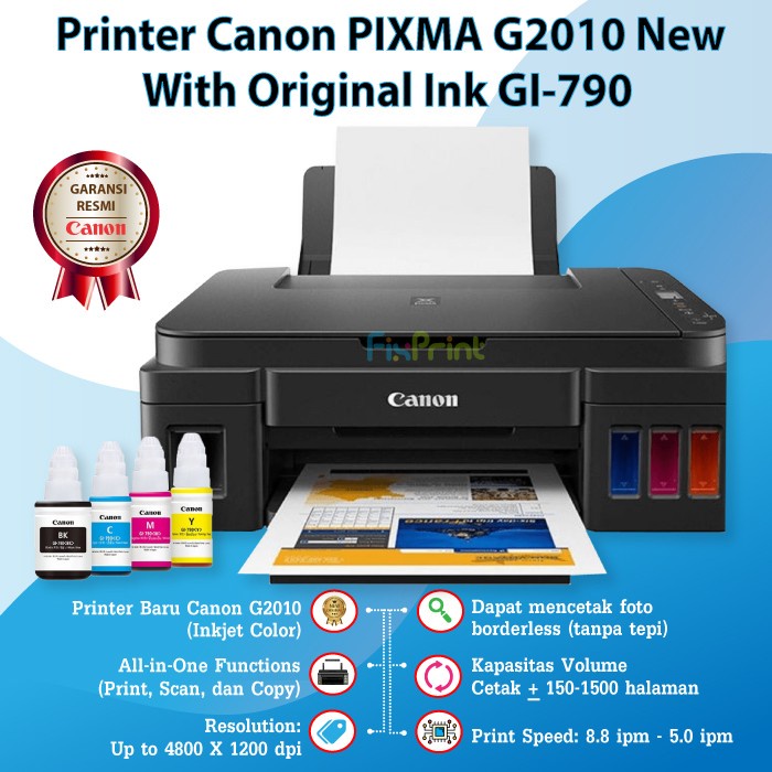 Jual Printer Canon Pixma G2010 G 2010 Print Scan Copy All In One | Shopee Indonesia