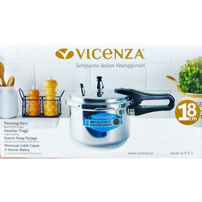 Jual PANCI BERTEKANAN UAP presto Vicenza 3 liter (Rom) | Shopee Indonesia