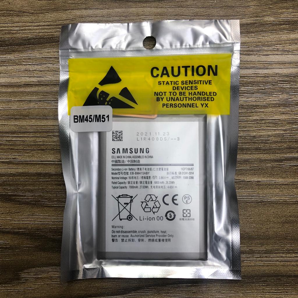 Jual BATERAI BATTERY SAMSUNG M51 /M62 BATRAI EB-BM415ABY | Shopee Indonesia