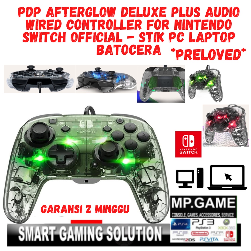 Jual Joystick PDP Afterglow Deluxe + Audio Wired Controller Nintendo ...