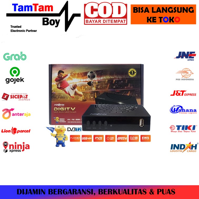 Jual Set Top Box TV Digital STB Advan Digipro DVB-T2 DVBT2 UHF SNI ...