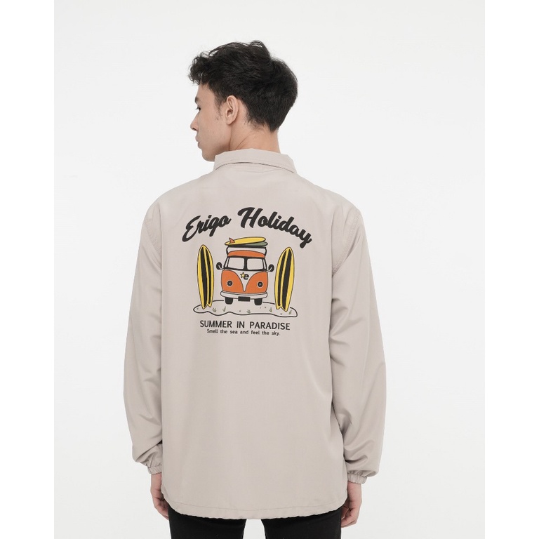 Jual Erigo Coach Jacket Paradise In Pale | Shopee Indonesia