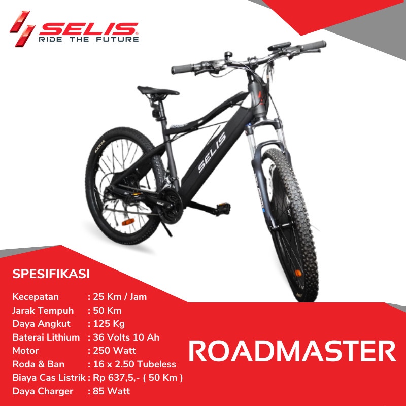 Jual Sepeda listrik Selis tipe Roadmaster 2.0 | Shopee Indonesia