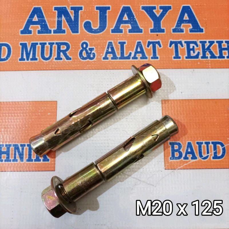 Jual DYNABOLT M20 x 125 Kunci 23 / Dinabolt Baut Flash Anchorbolt | Shopee Indonesia