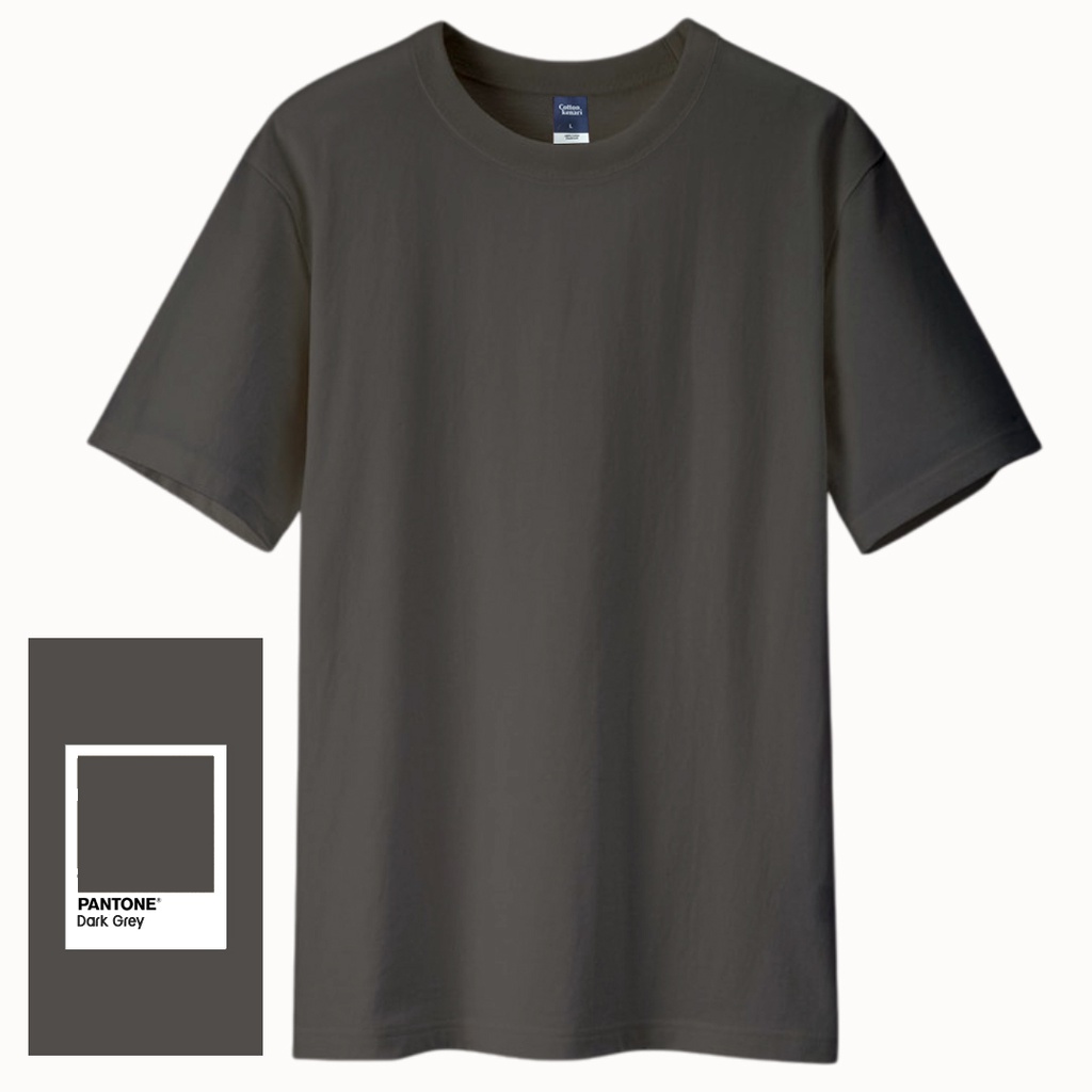 Jual KAOS BASIC - DARK GREY [ COTTON COMBED 30s OEKO-TEX ]| Kaos Polos ...