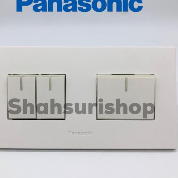 Jual New SAKLAR PANASONIC WHITE STYLE SAKLAR SERI + ENGKEL 2G TRIPLE ...