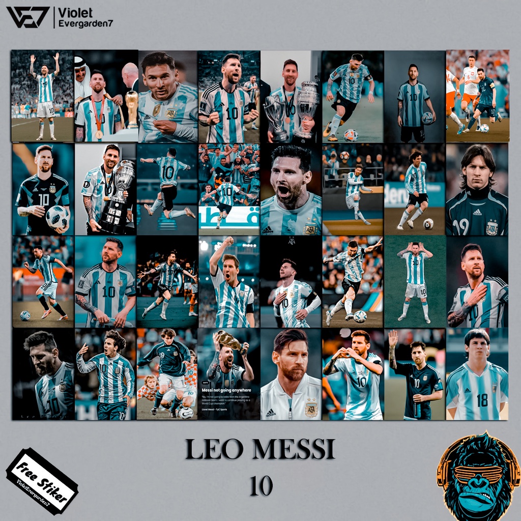 Jual POSTER TEMPEL LIONEL MESSI/ HIASAN DINDING KAMAR AESTHETIC/ FREE ...