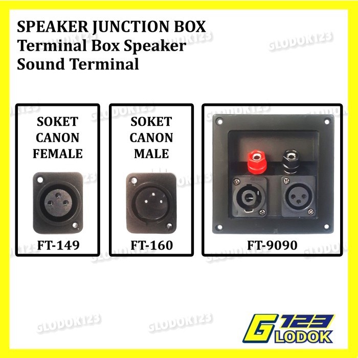 Jual Terminal Box Kotak Speaker Panel Segi Soket Binding Biding Post ...