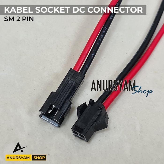 Jual Konektor SM 2P Quick Connector / Kabel Socket DC Connector SM 2 Pin | Shopee Indonesia