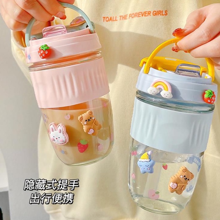 Jual [randomstuff] Cup Gelas Kaca Aesthetic Two Tone Color Bahan ...